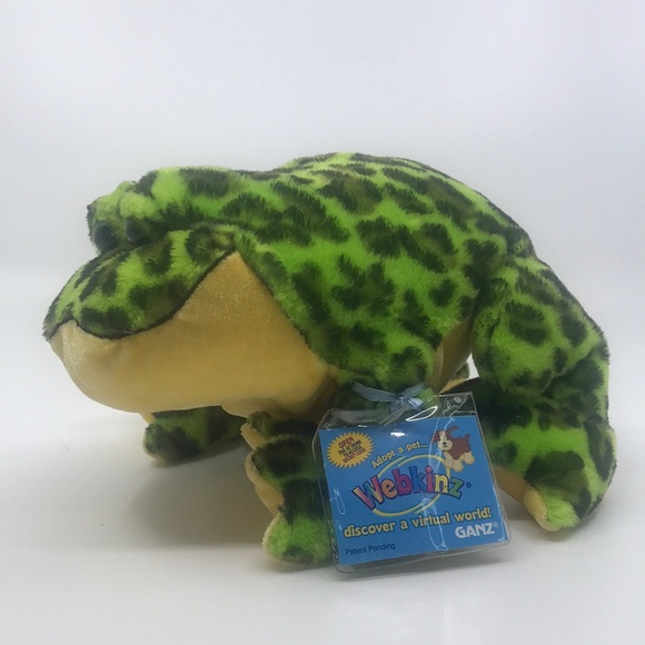 Toys | Webkinz Stuff Animal Bullfrog From Ganz Plush | Poshmark